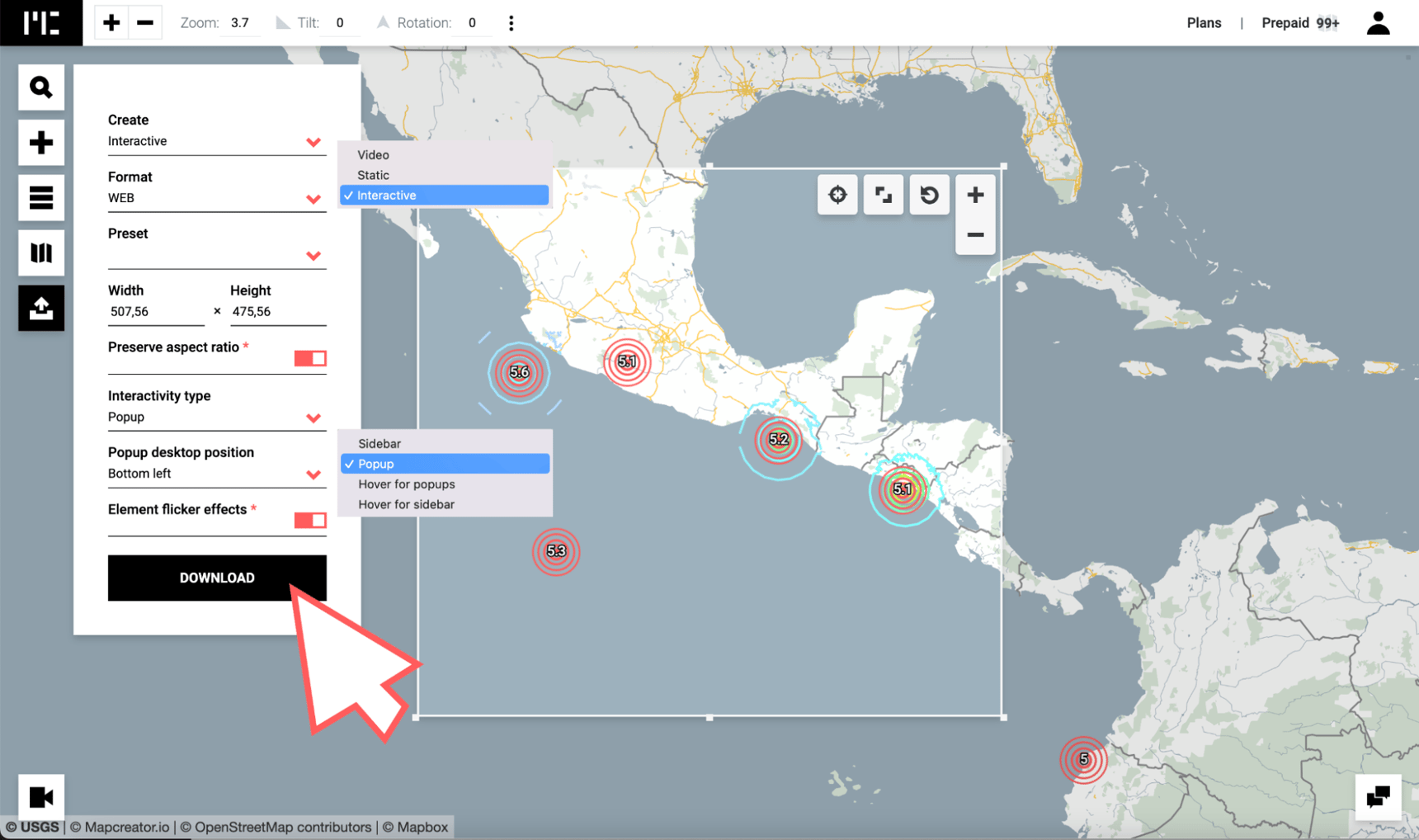 What are live data layers and where can they be found?